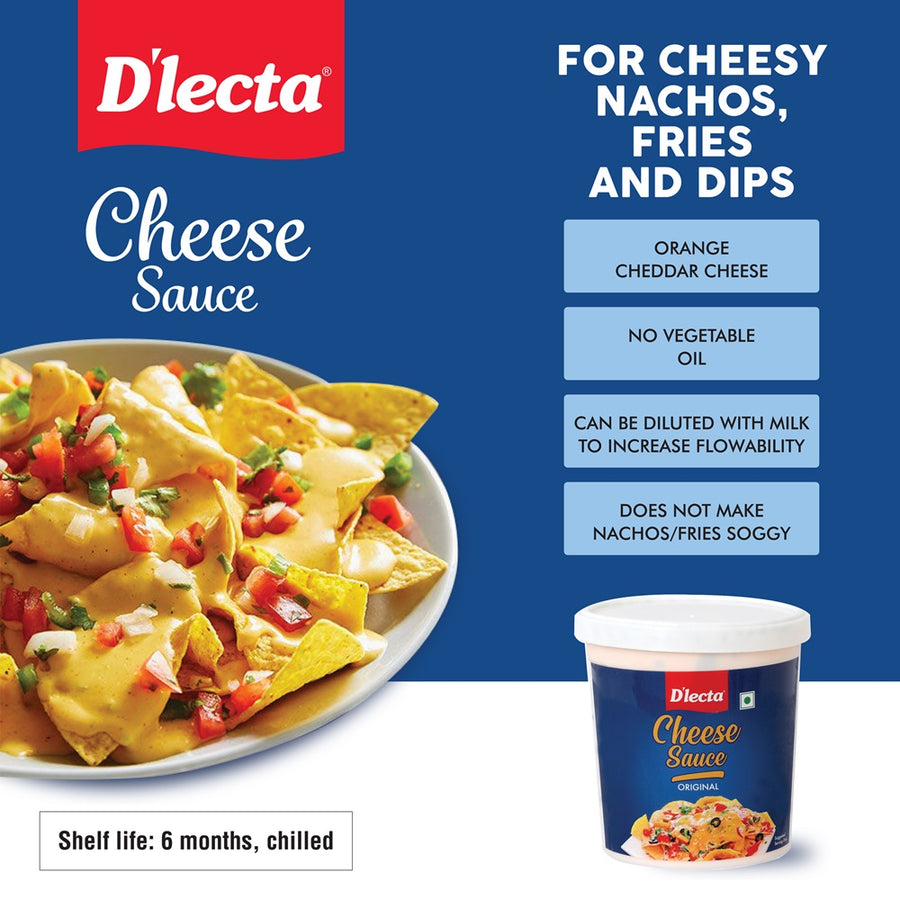 D'lecta Cheese Sauce 1kg - Buy Online
