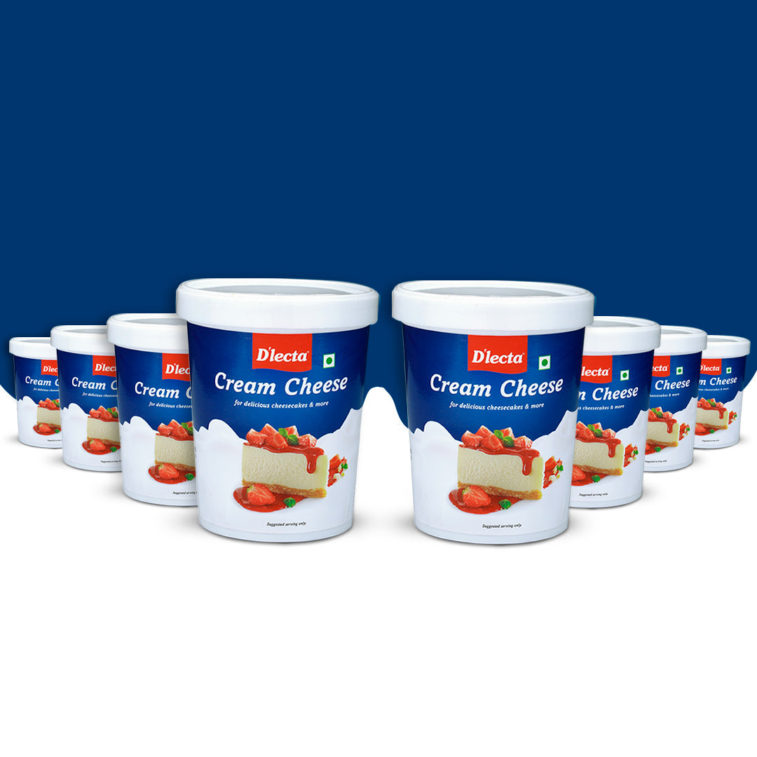 CREAM CHEESE 1 kg ( Pack of 8) – D'lecta